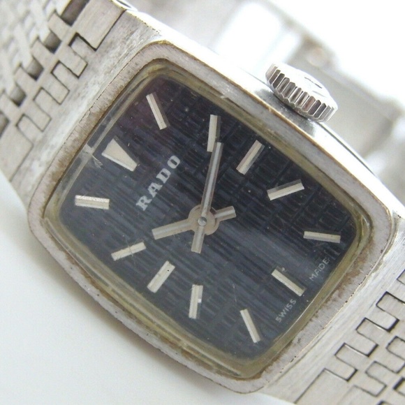Rado | Accessories | Vintage Rado Old Watch Hand Winding Swiss Silver ...